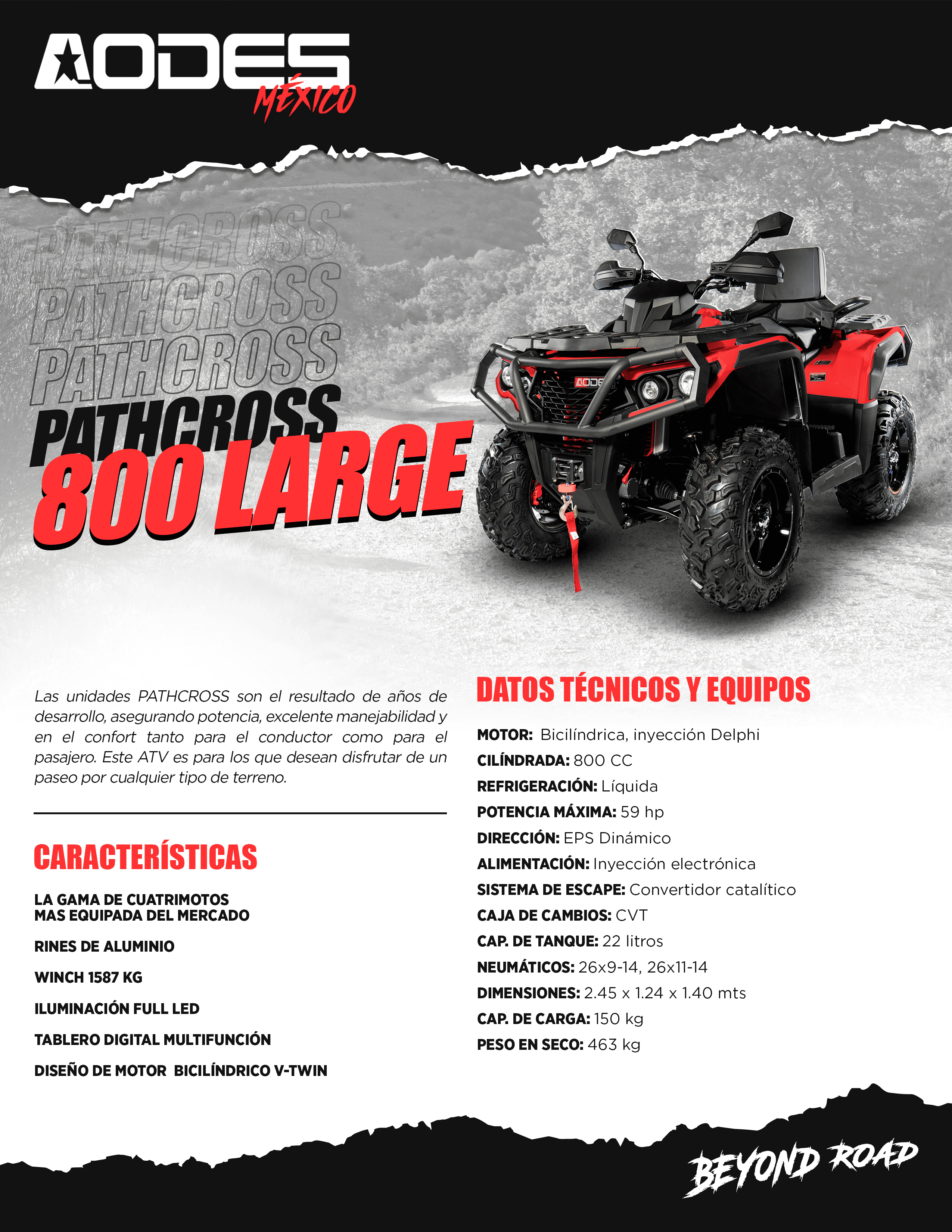 Pathcross 800 L | AODES México